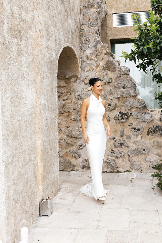 Kate Willa Rachel Halter Gown